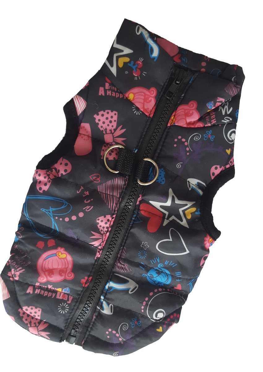 Kamizelka dla psa kota ubranko czarne gwiazdki xl - DKM | Sklep EMPIK.COM