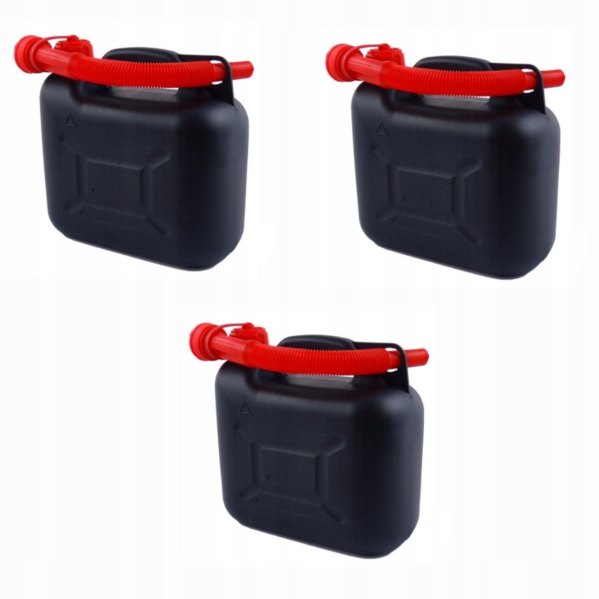 Kanister Na Paliwo Olej Benzynę Diesla Baniak Lejek 5L Czarny 3Szt ...