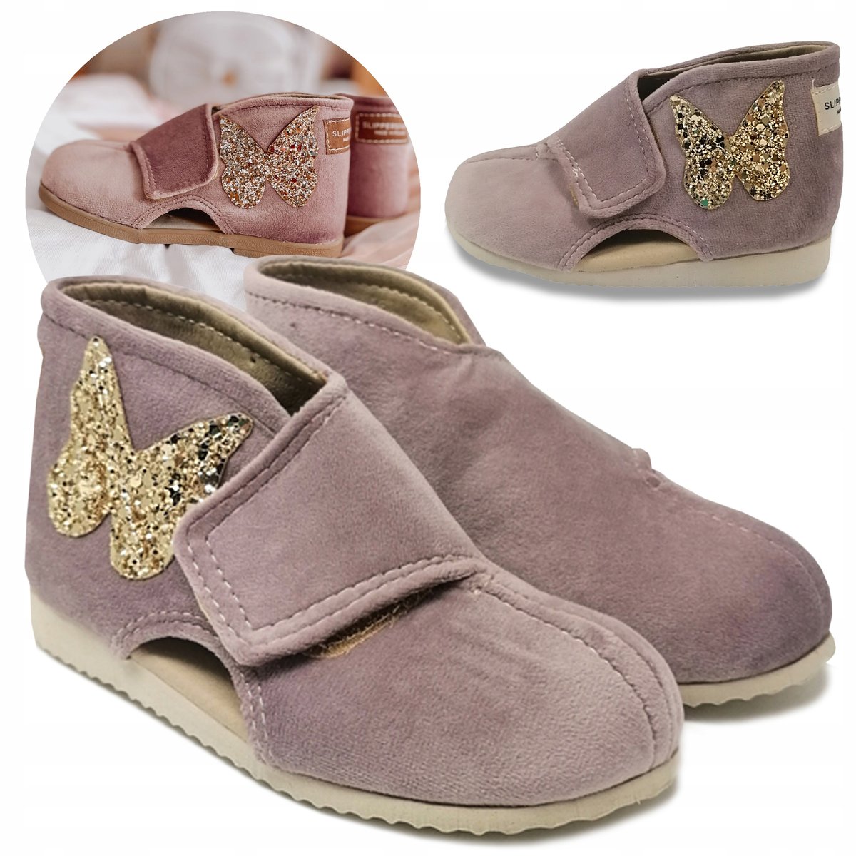 Kapcie Dzieciece Do Przedszkola Dla Dziewczynki 27 Slippers Family Na ...