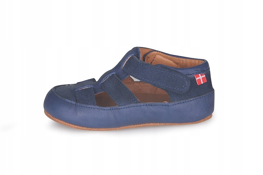 Kapcie dziecięce Helis OBEX rozmiar 26 skórzane barefoot granat - OBEX ...