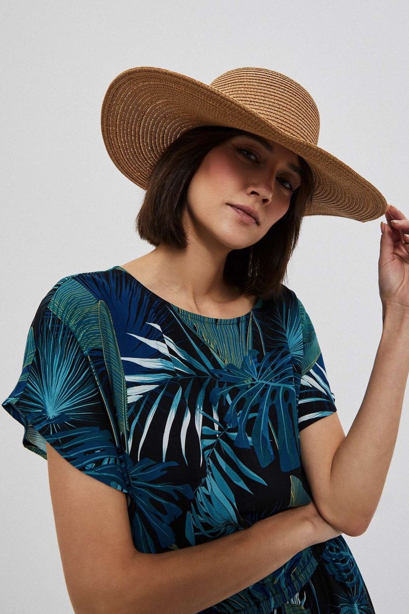 Kapelusz słomkowy z szerokim rondem - Moodo | Moda Sklep EMPIK.COM