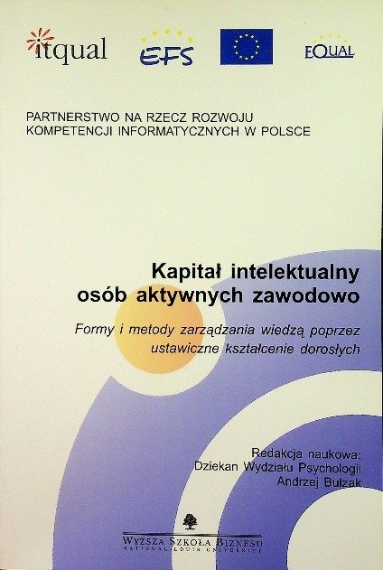 Kapitał intelektualny osób aktywnych zawodowo - W opisie | Książka w Empik