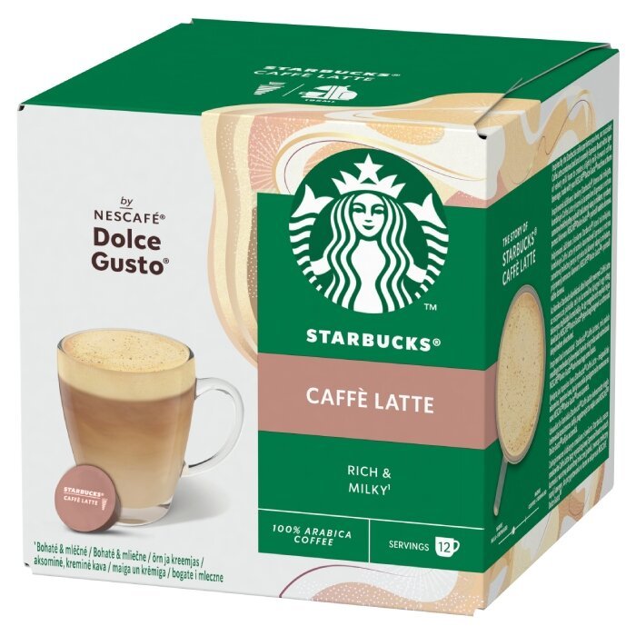 Kapsulki do Dolce Gusto STARBUCKS CAFE LATTE 12 szt - Starbucks | Sklep ...