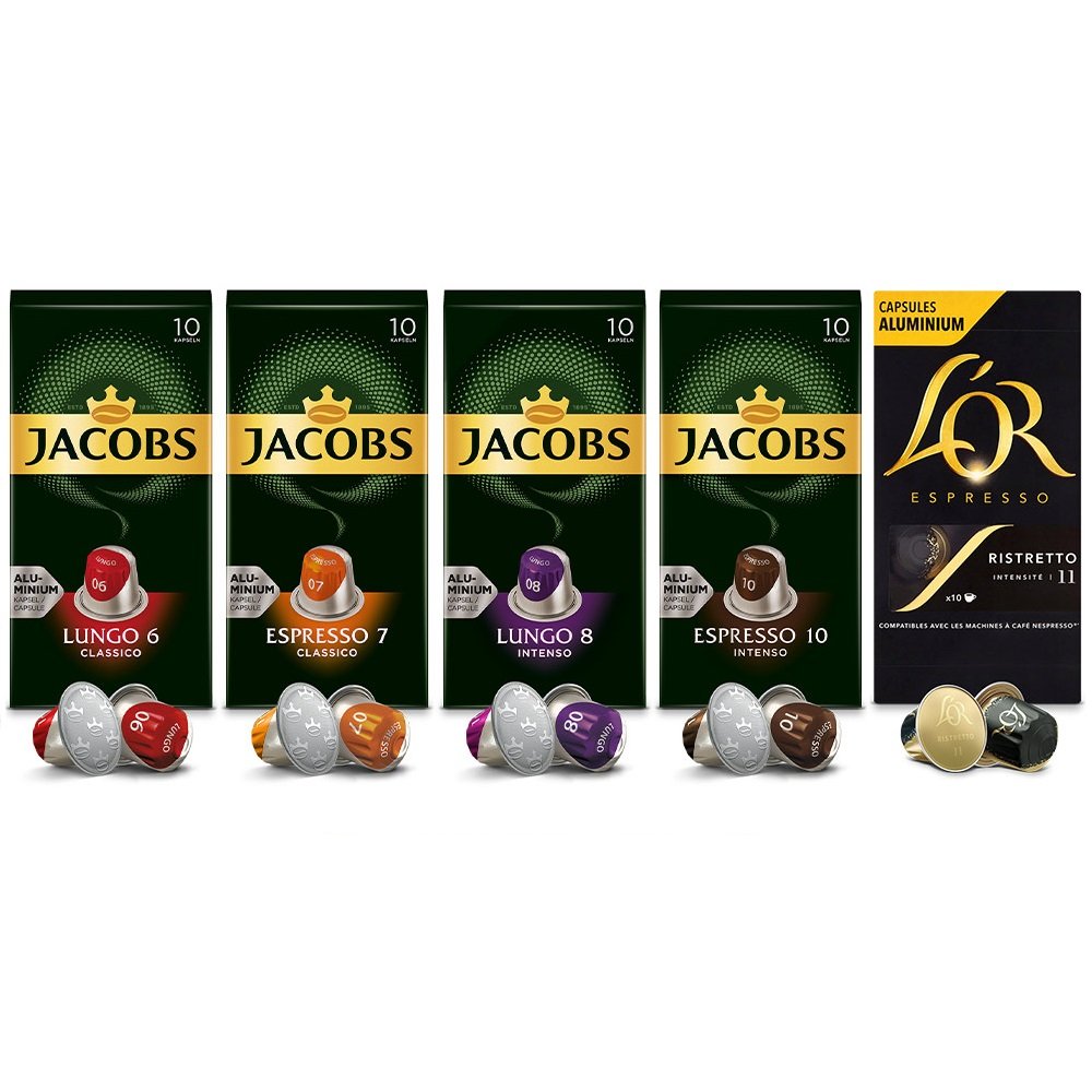 Kapsułki do Nespresso Jacobs Lungo 6 Espresso 7,10,12 L'Or Ristretto 50 szt - Jacobs | Sklep ...
