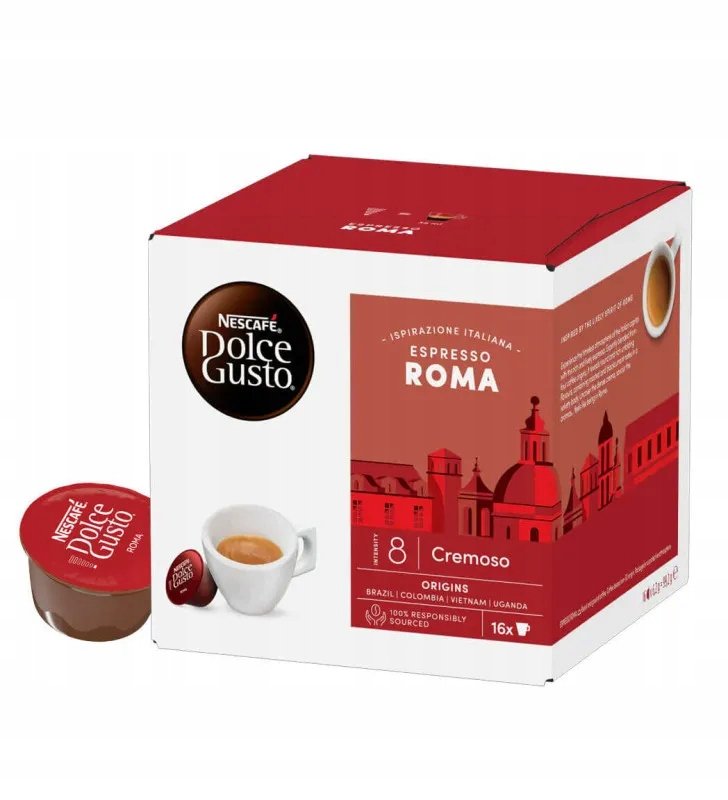 Kapsułki Nescafè Dolce Gusto Espresso ROMA 16 szt oryginalne rzymskie ...