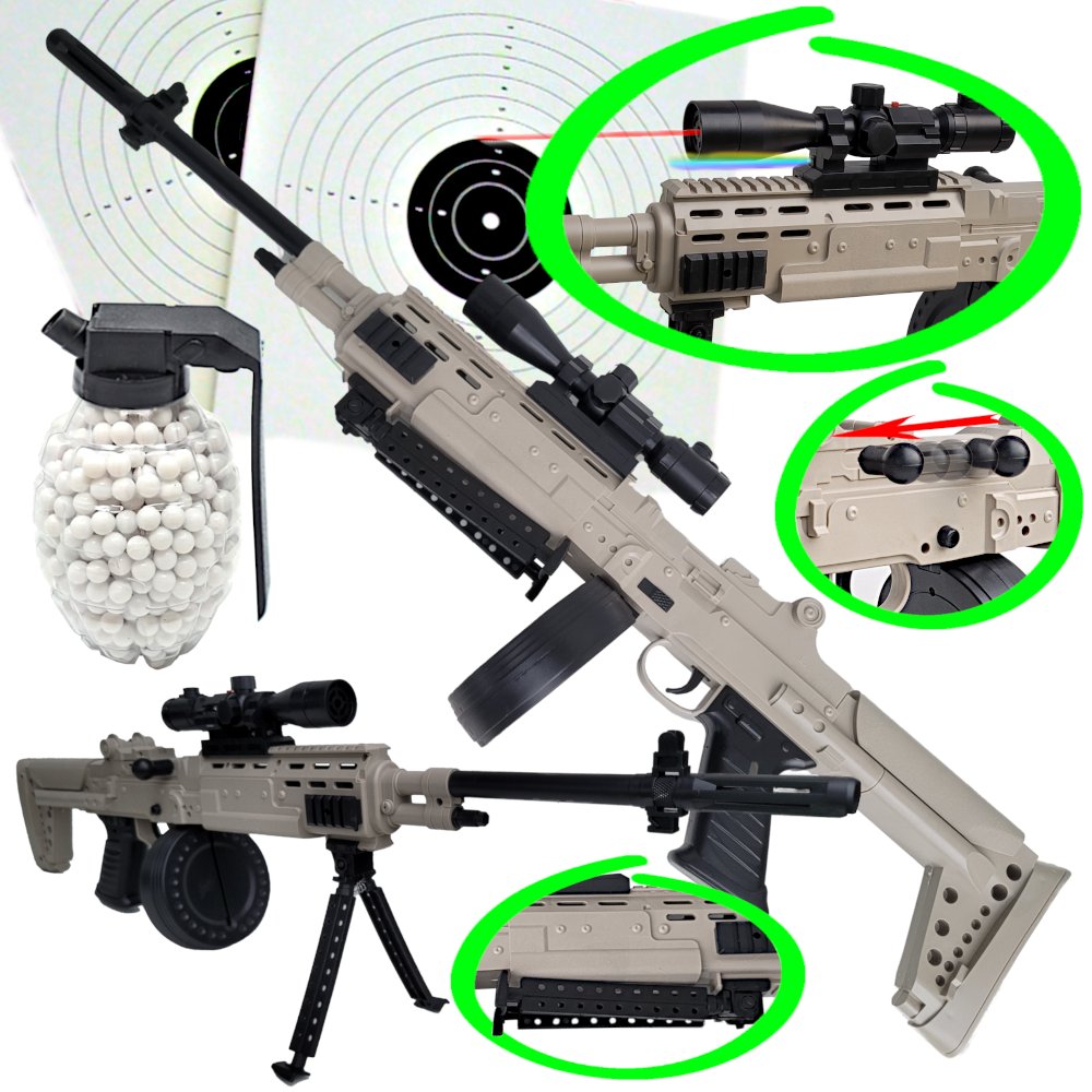 Karabin Maszynowy AK-12 Na Kulki 6mm Air Soft Gun+Kulki Granat - Inna ...