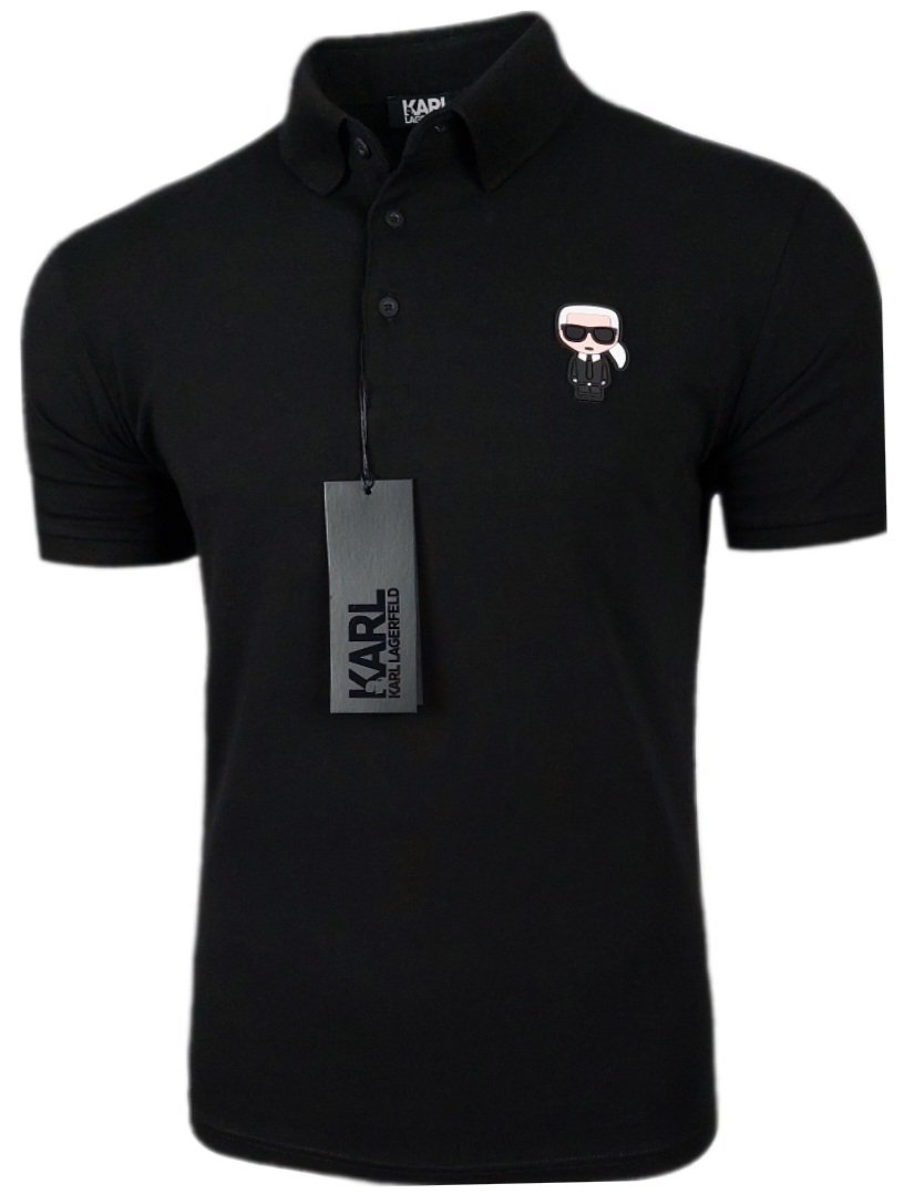 Karl Lagerfeld Koszulka Polo Męska Czarna R. M - Karl Lagerfeld | Moda ...