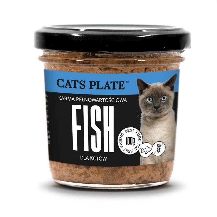 Karma mokra dla kota Cats Plate Fish, 100 g - Cats Plate | Sklep EMPIK.COM