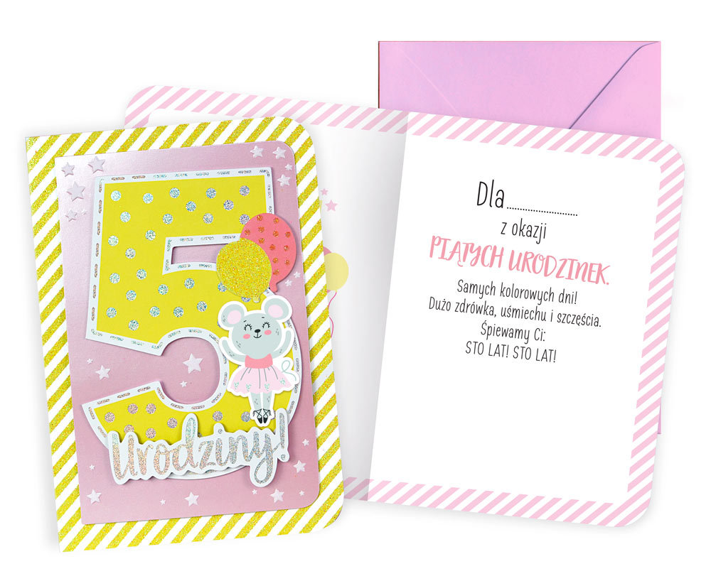 Karnet Dk-989 Urodziny 5 (Cyferki) Kukartka - Kukartka | Sklep EMPIK.COM