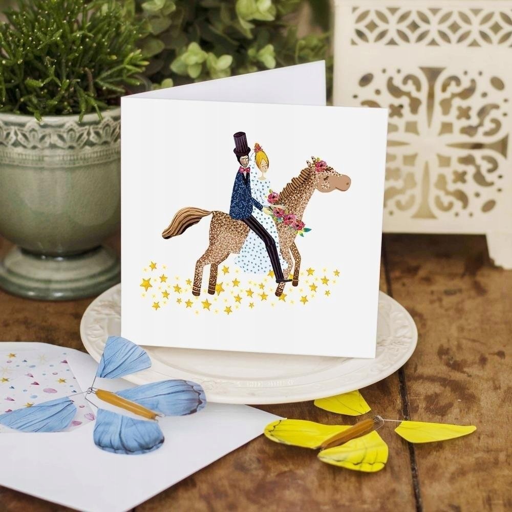 Karnet kwadrat z lataj cym motylkiem lub ko - Cozywood | Sklep EMPIK.COM