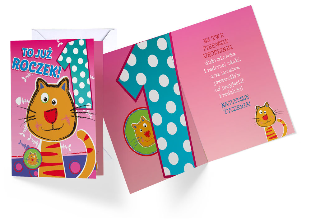 Karnet Pp-1551 Roczek (Kotek - Cyferki) - Kukartka | Sklep EMPIK.COM