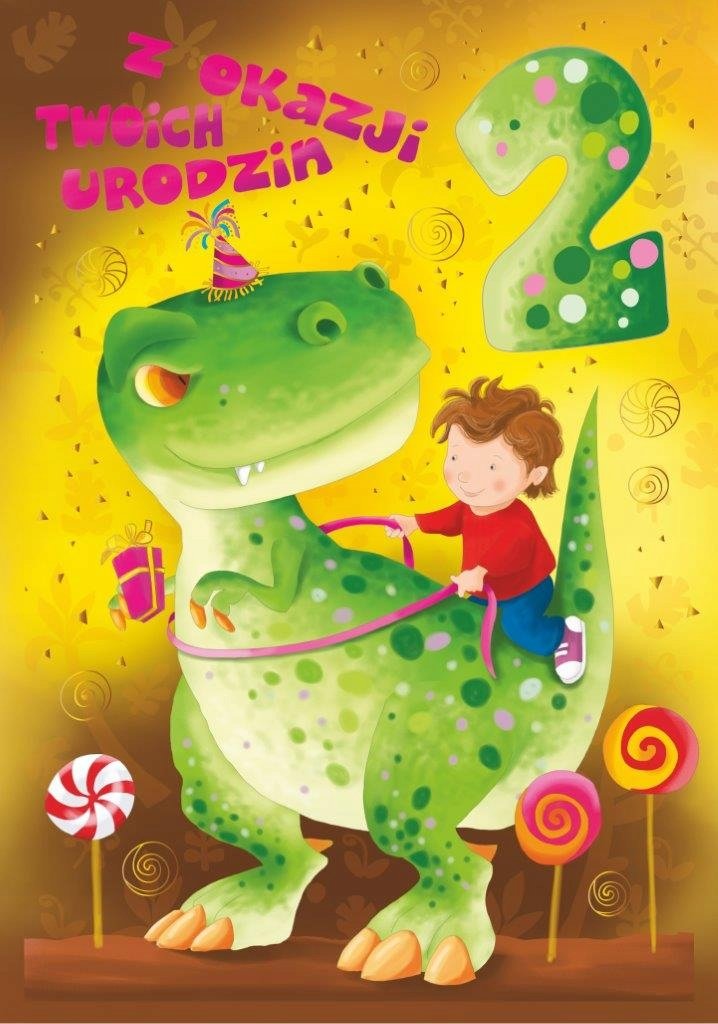 Karnet ŻYCZENIA URODZINY NA 2 DRUGIE URODZINY - bez marki | Sklep EMPIK.COM