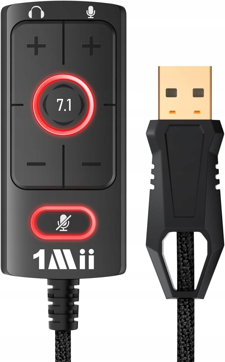 Karta Dźwiękowa 7.1 USB Adapter Audio USB na jack 3,5 mm - Inna marka ...