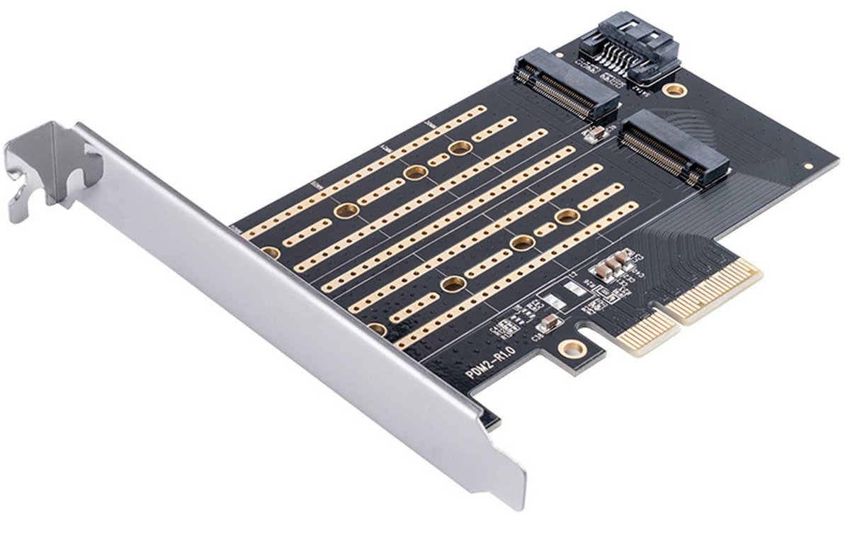 Karta PCI-E ORICO na M.2 NVMe i M.2 SATA (PDM2-BP) - Orico | Sklep EMPIK.COM