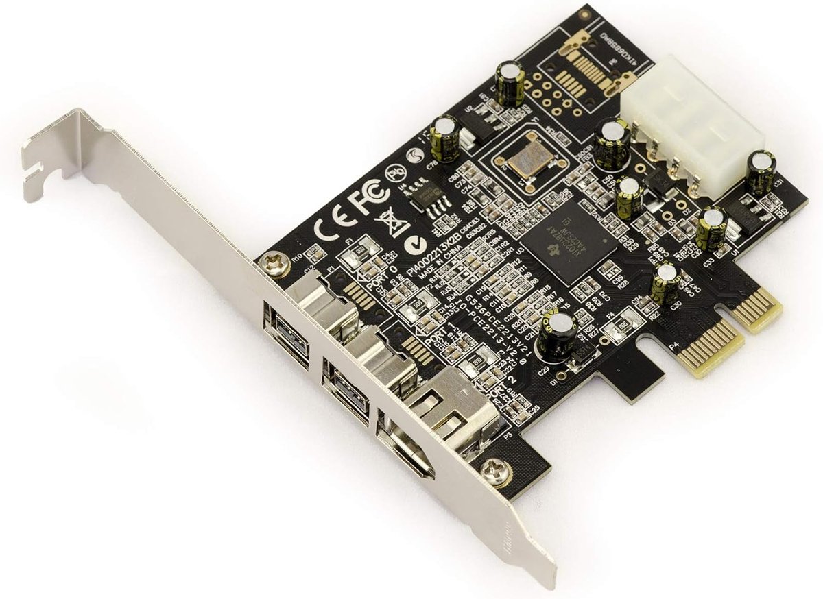 Karta PCIe Expresss FireWire 800/400 TI Chipset 2+1 IEEE 1394a 1394b ...
