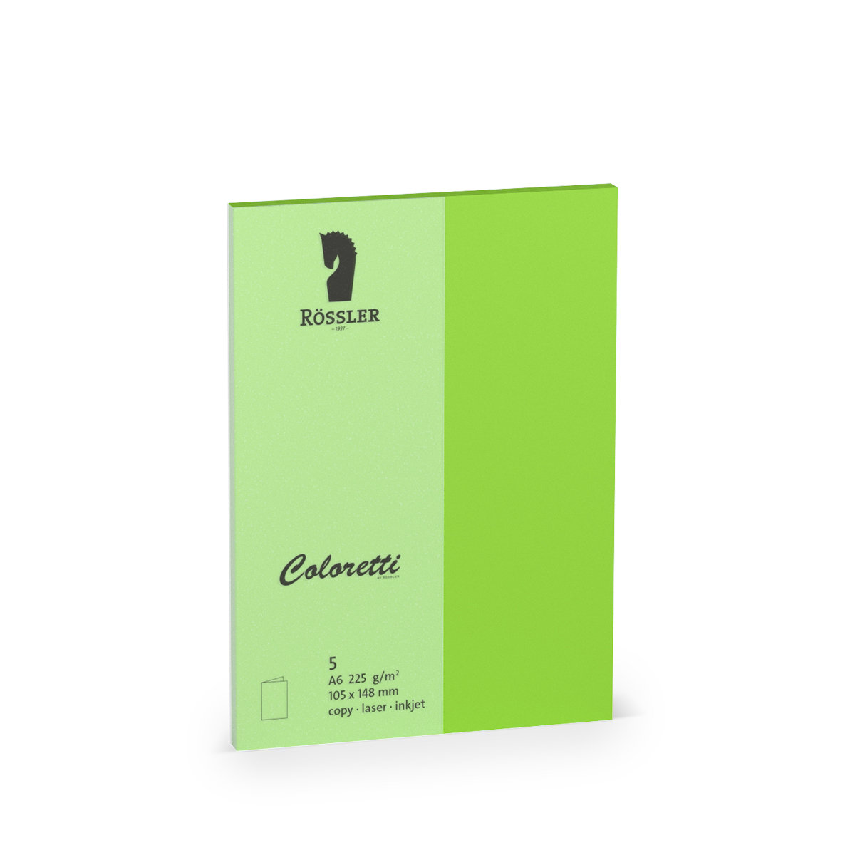 Karta Podwójna Coloretti A6 5 Jednostek Lime Zielona - Grupo Erik ...