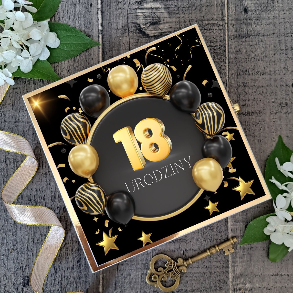 Kartka 18 Urodziny, Drewniane Pudełko Na Pieniadze - Prowansalska Manufaktura | Sklep EMPIK.COM