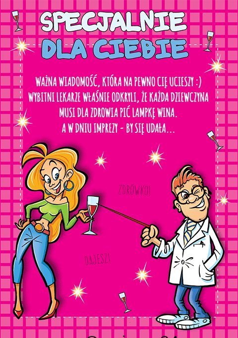Kartka dla koleżanki z humorem, Comic 24 - Stamp | Sklep EMPIK.COM