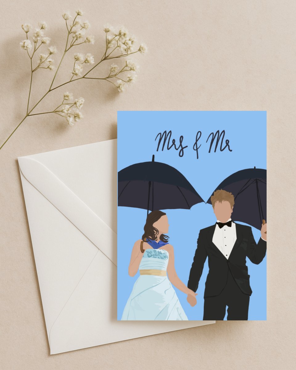 Kartka Mrs & Mr - Rory & Logan gilmore girls ślub/ walentynki kochane ...