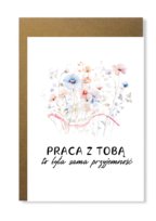 Kartka powodzenia zmiana pracy elegancka dla niej niego kolegi z ...