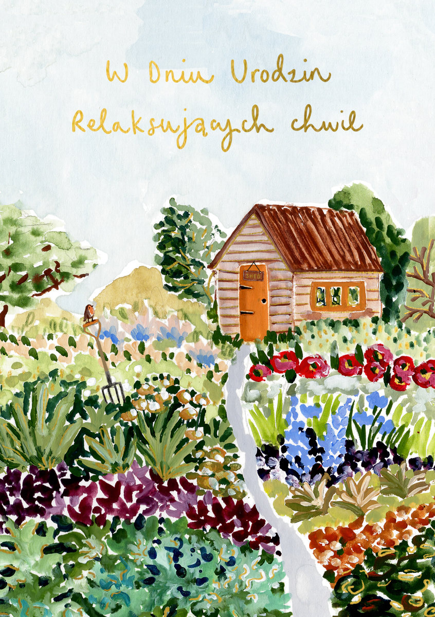 Kartka Urodzinowa z życzeniami Relaksu L7 - AB Card | Sklep EMPIK.COM