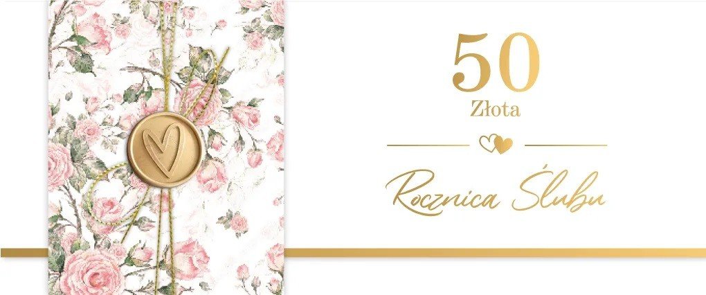 Kartka z okazji 50 Rocznicy Ślubu Złotych Godów KPAS234 - Armin Style | Sklep EMPIK.COM