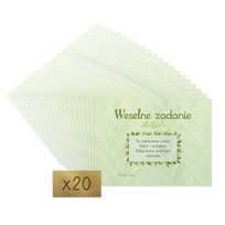 Kartki zdrapki weselne zadania dla gości 20 szt złote DIY ...
