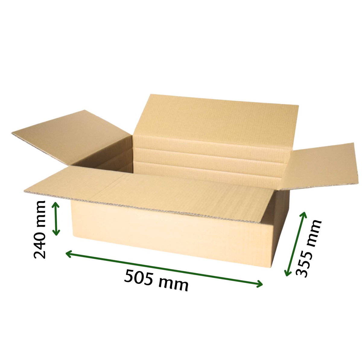 Karton klapowy 505x355x240mm z regulowaną wysokością - 5 szt. - Margo ...