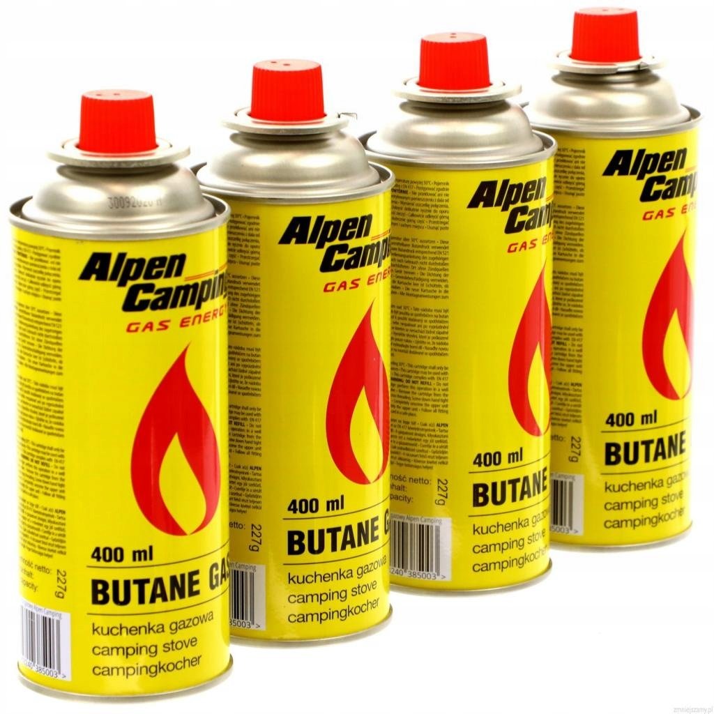 Kartusz gazowy Alpen Camping 400 ml 227 g - Alpen Camping | Sport Sklep ...