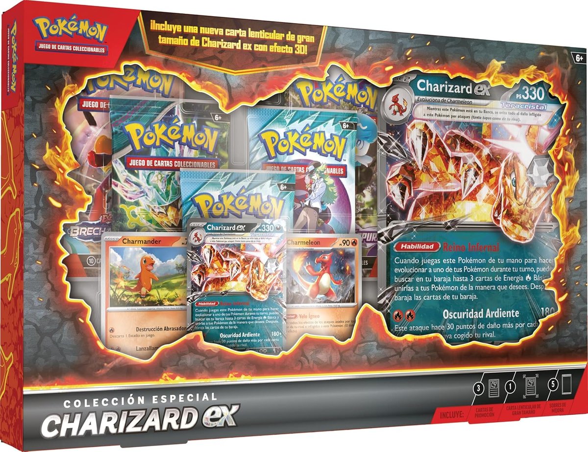 KARTY POKEMON KOLEKCJA SPECJALANA CHARIZARD EX CHARMANDER CHARMILION ...