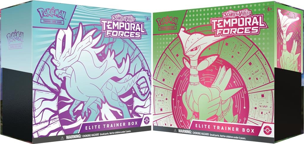 Karty Pokémon Tcg, Scarlet & Violet, Temporal Forces, Elite Trainer Box ...
