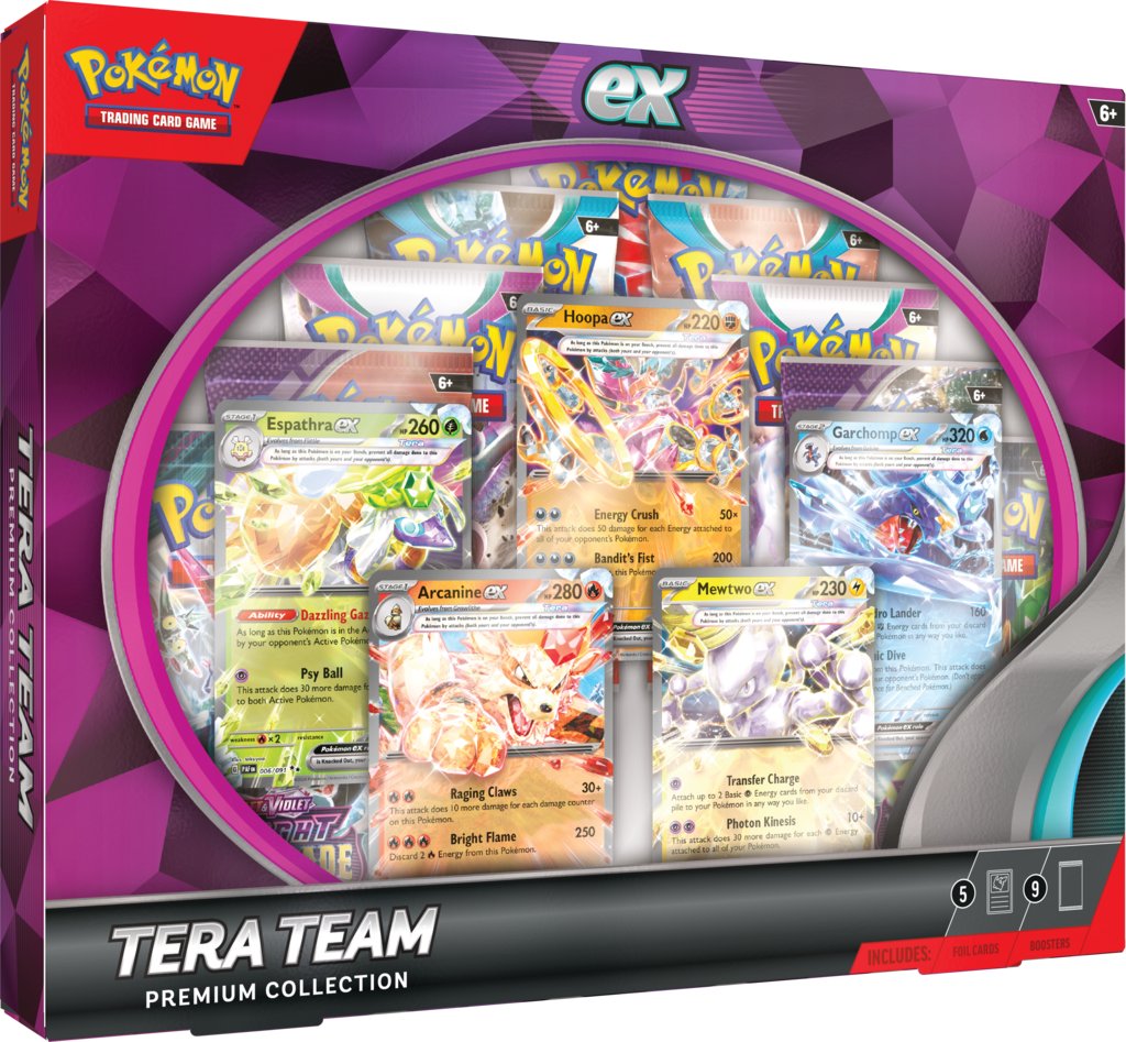 Karty Pokemon TCG: Tera Team ex Premium Collection Box - NOWY! - The ...