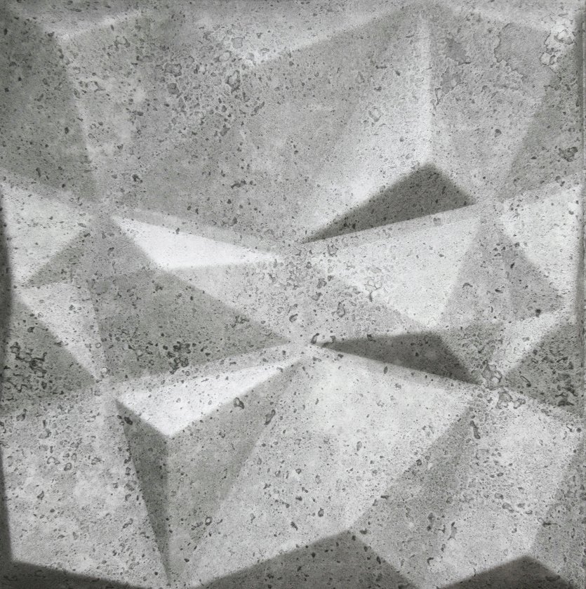 Kaseton Panel Ścienny BETON 3D Diament Szary 50x50 - inna (Inny ...
