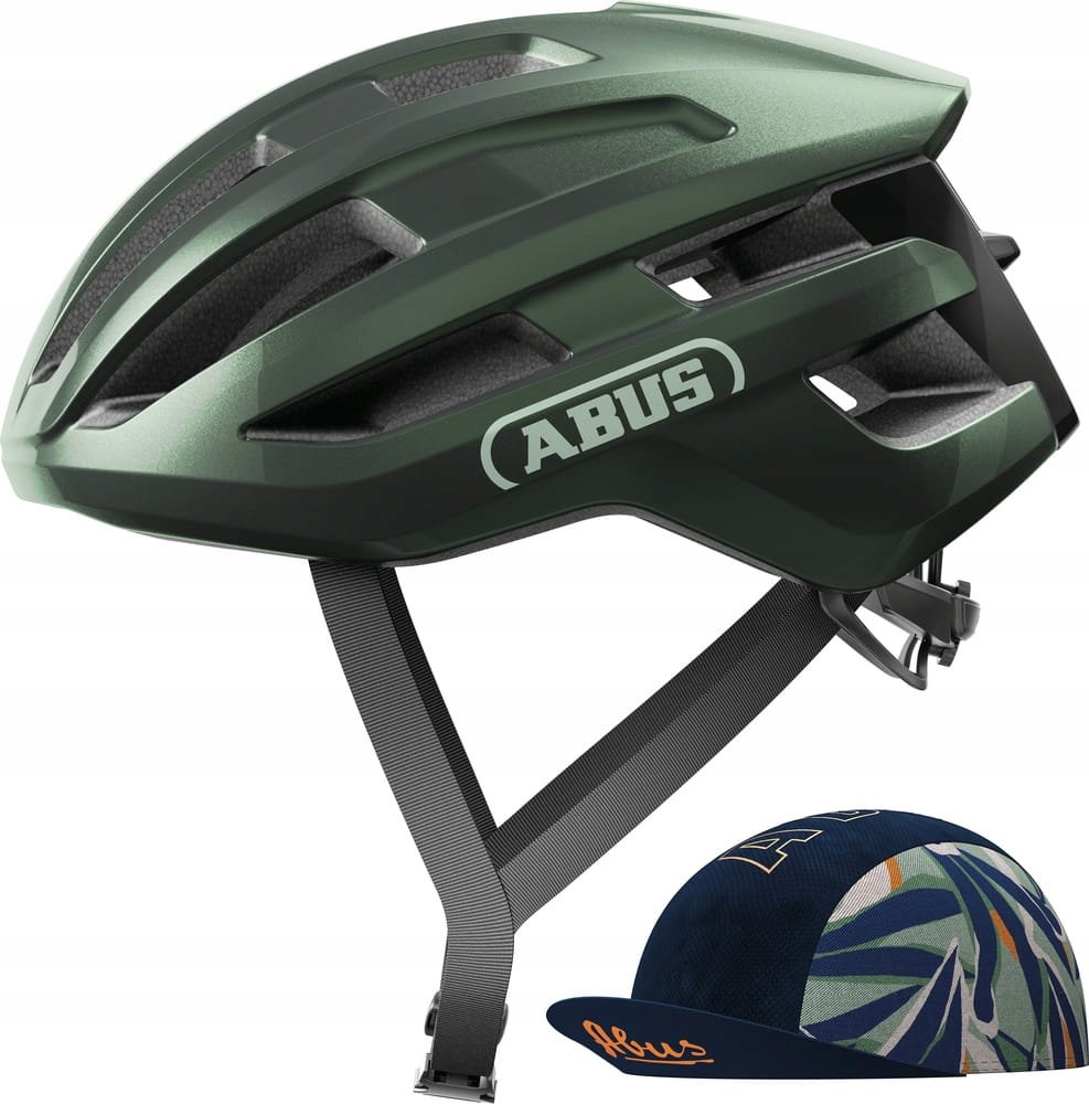 Kask ABUS PowerDome ACE moss green - M - ABUS | Sport Sklep EMPIK.COM