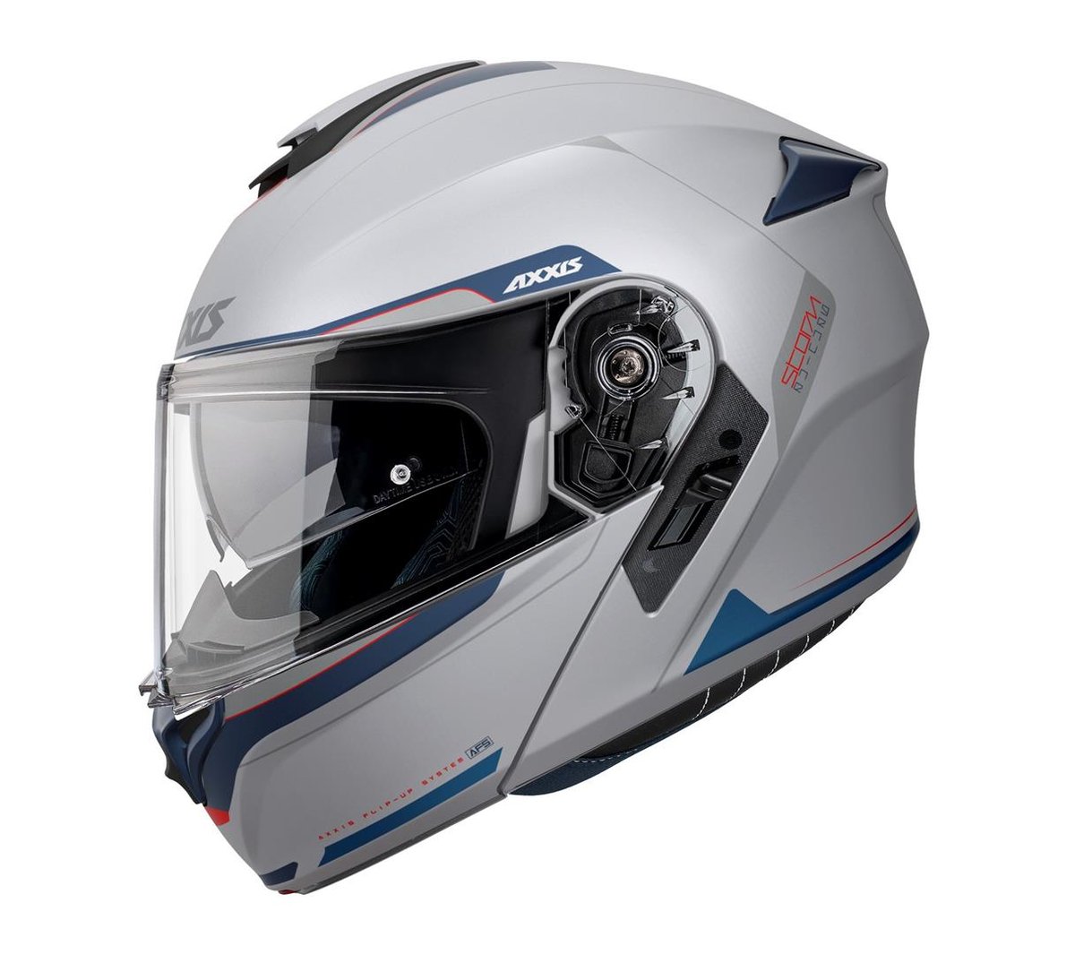 Kask AXXIS FU406BSV STORM S SV GENUINE A0 szaro/granat S /p-szcz/blend/ - Romet | Motoryzacja EMPIK