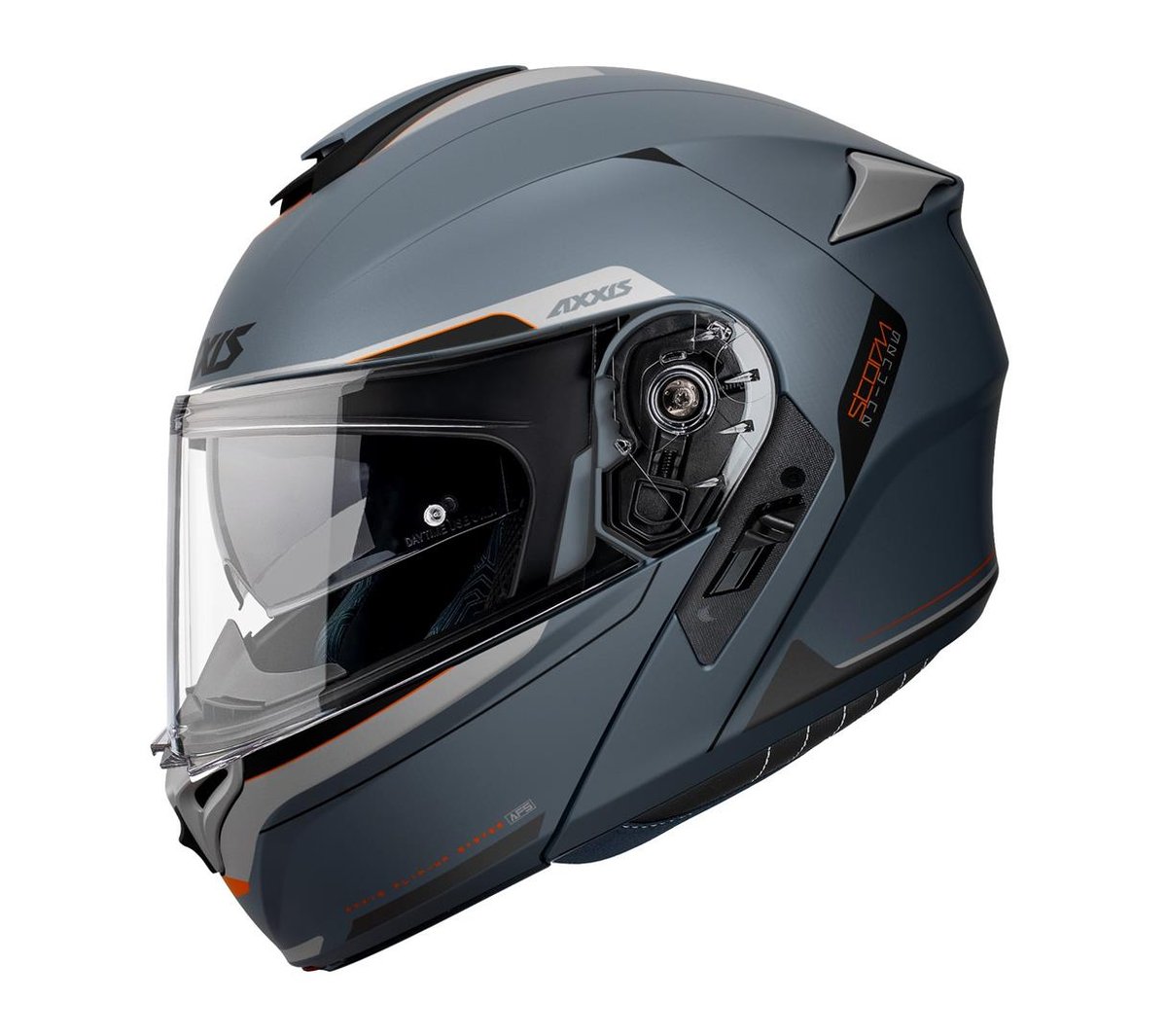 Kask AXXIS FU406BSV STORM S SV GENUINE C2 szary matowy M /p-szcz/blend/ - Romet | Motoryzacja EMPIK