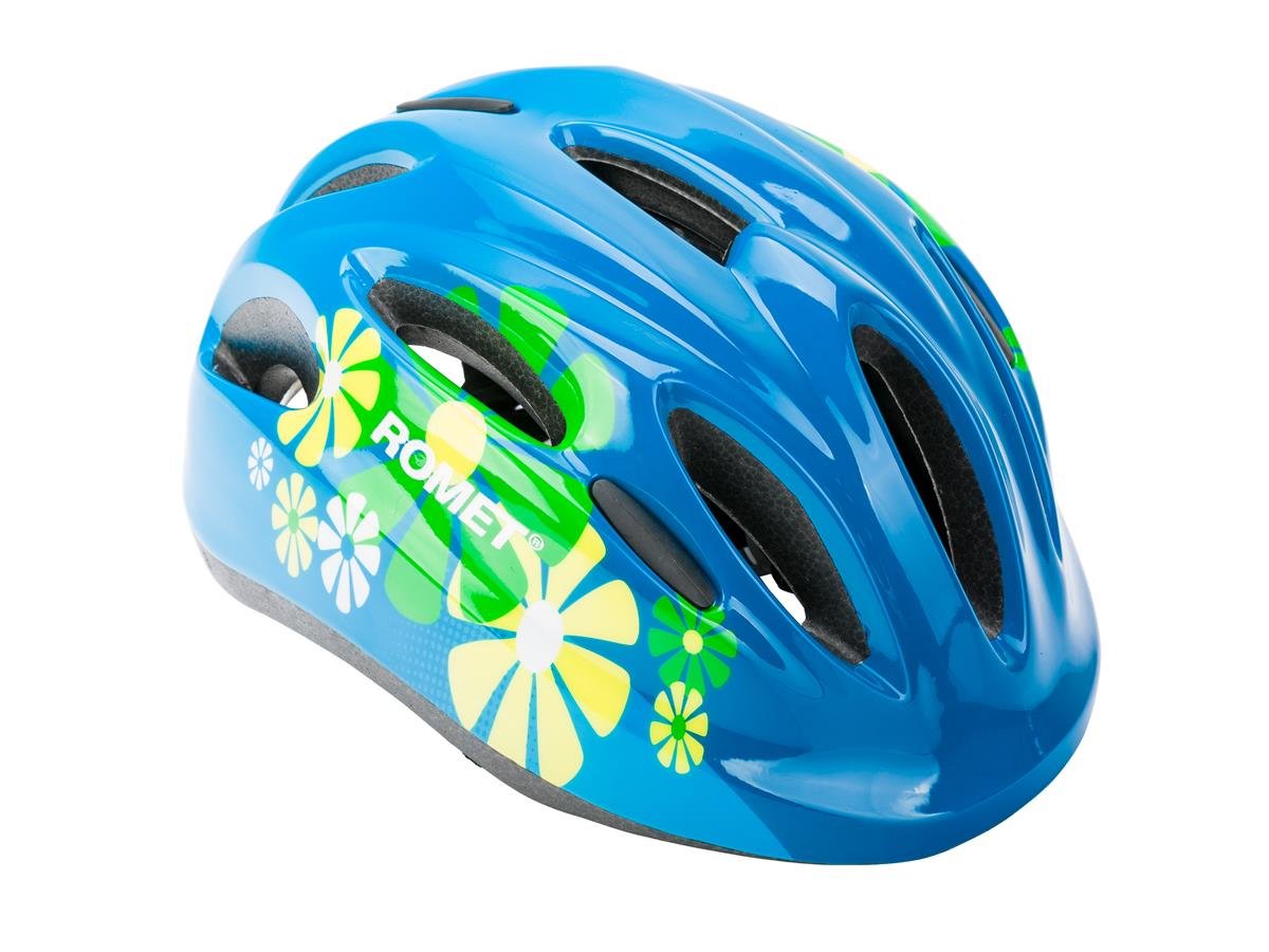 Kask Dzieciecy Rowerowy Wt-024 Niebieski W Kwiaty S (48-52) - Romet ...