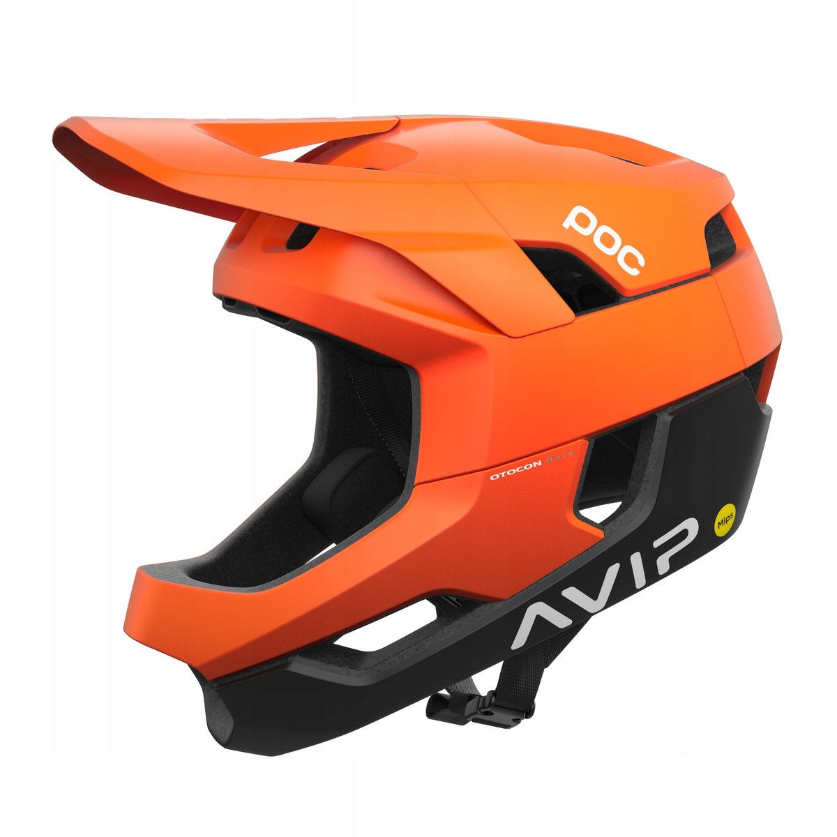 Kask Fullface POC Otocon Race Mips - FLUORESCENT ORANGE AVIP/URANIUM ...
