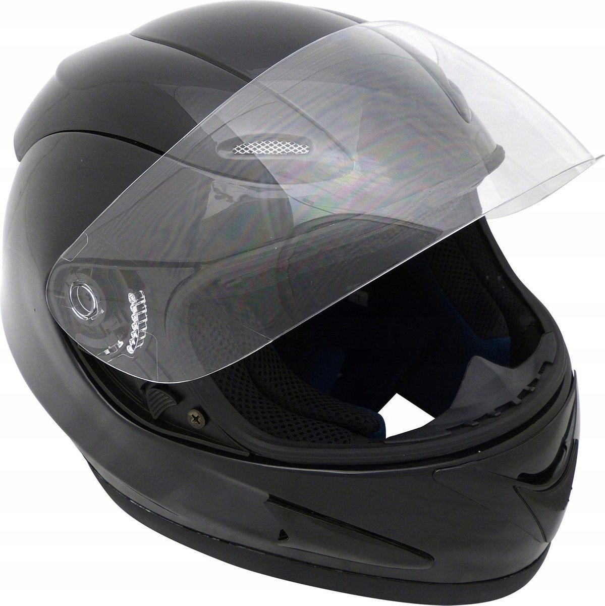 Kask Motocyklowy Czarny Na Skuter Motor Z Szybą M - Inna marka ...