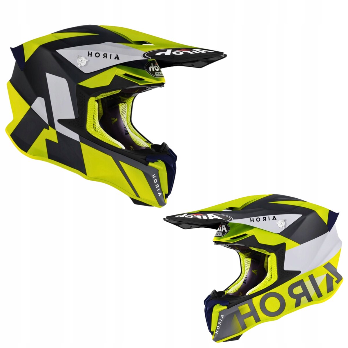 Kask Motocyklowy Enduro Offroad AIROH TWIST 2.0 Lift Żółty XS - Inna ...
