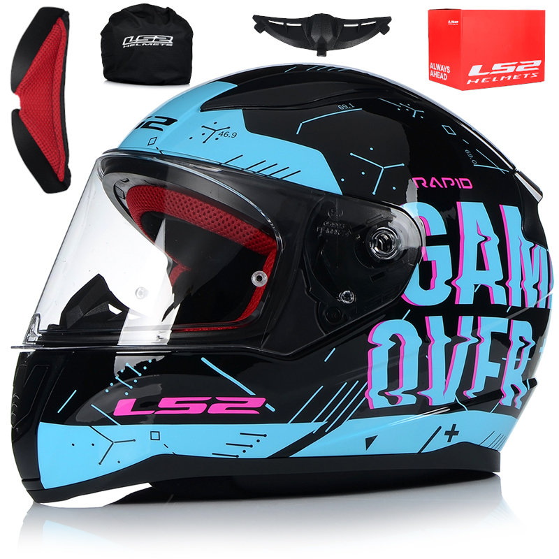 Kask Motocyklowy Ls2 Ff353 Rapid Player Sky Blue R.Xl - LS2 ...