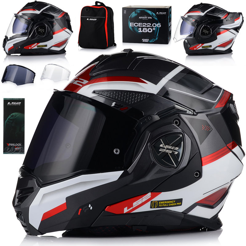 KASK MOTOCYKLOWY | LS2 FF901 ADVANT X 180 | SZCZĘKOWY + PINLOCK ...