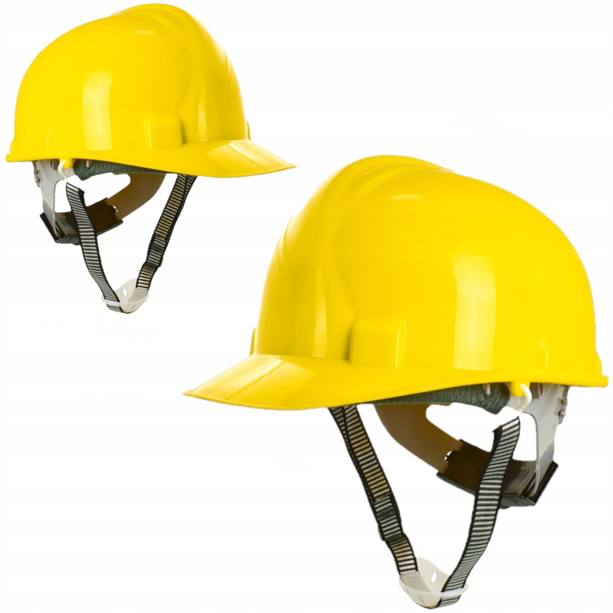 Kask Roboczy Ochronny Bhp Budowlany 4-Punktowy Lekki Uniwersalny Żółty ...