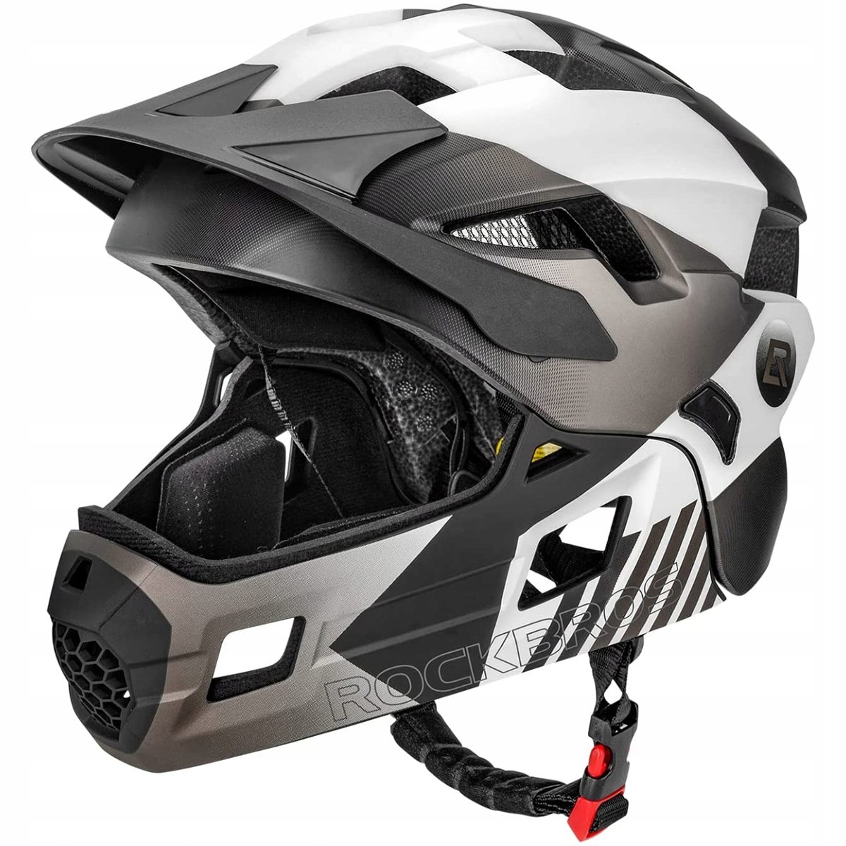 Kask rowerowy dziecięcy, Szczękowy, na rower, hulajnogę, ROCKBROS, M ...