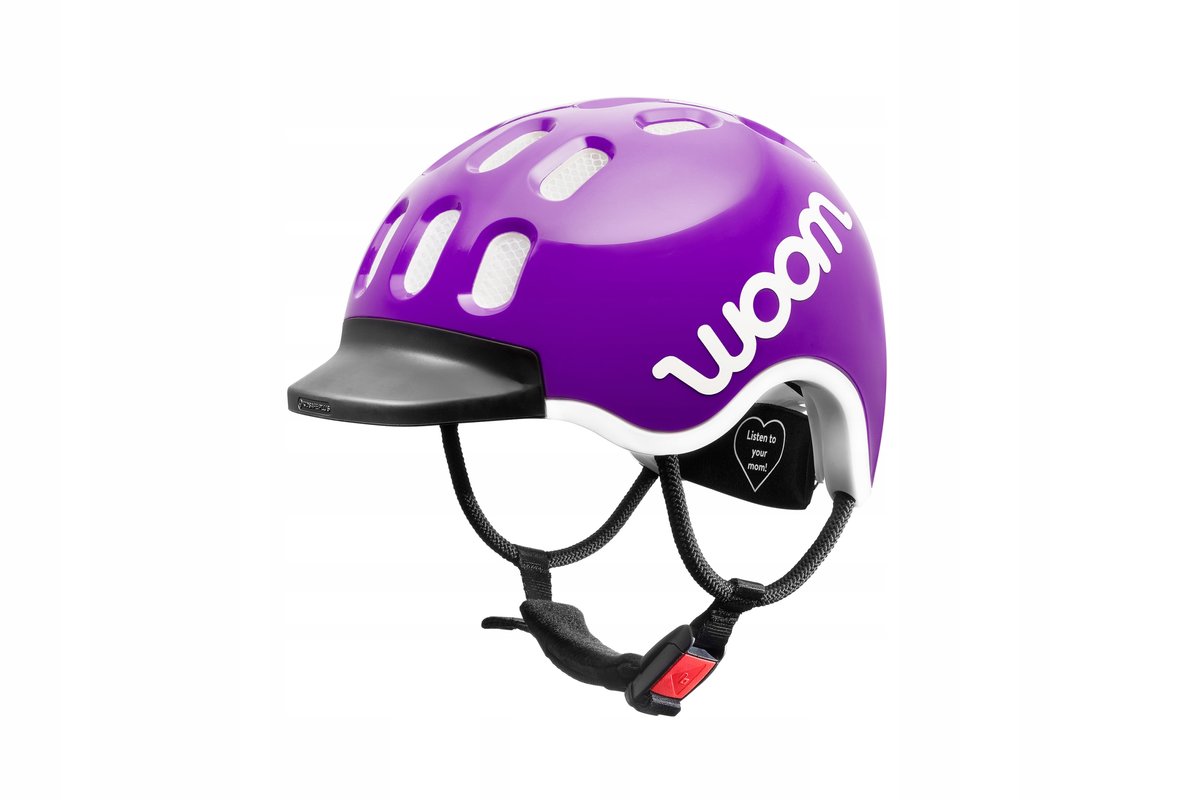Kask rowerowy dziecięcy Woom KIDS fioletowy XS (46-50 cm) - lekki i ...