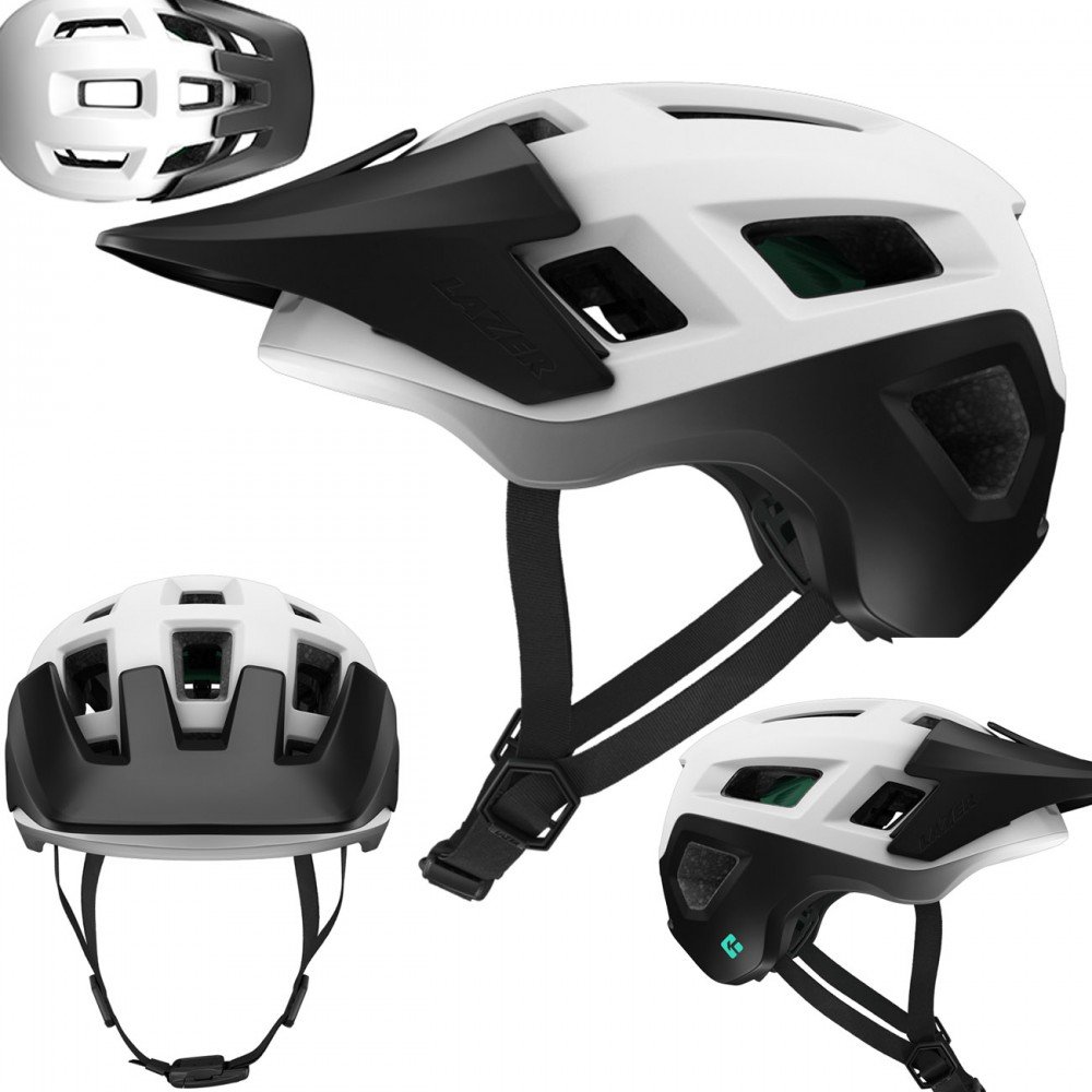 Kask rowerowy Lazer Coyote M 55-59cm czarno biały - Lazer | Sport Sklep ...