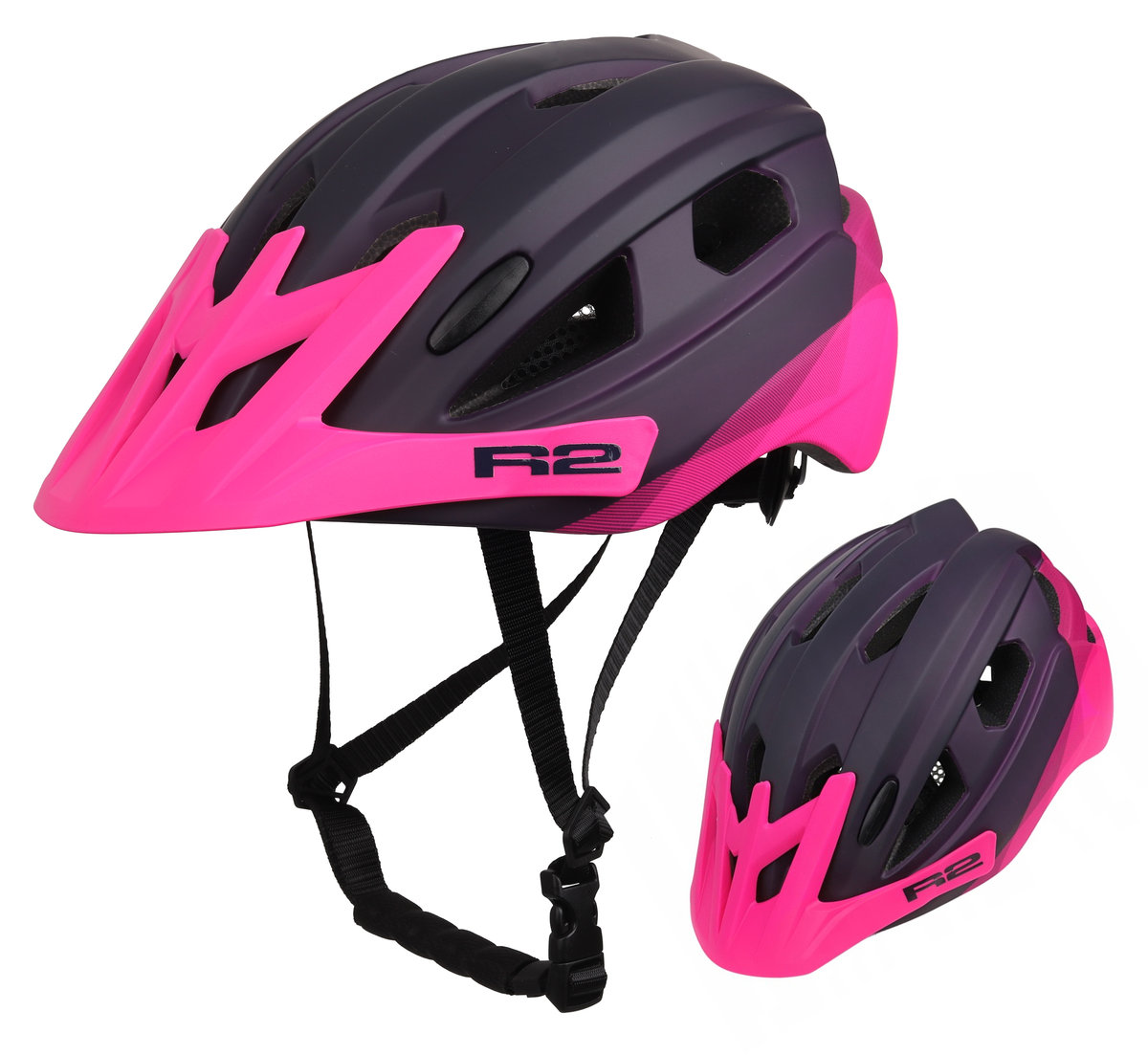 Kask Rowerowy R2 Wheelie S 52-56 Mat Purple Pink - R2 | Sport Sklep ...