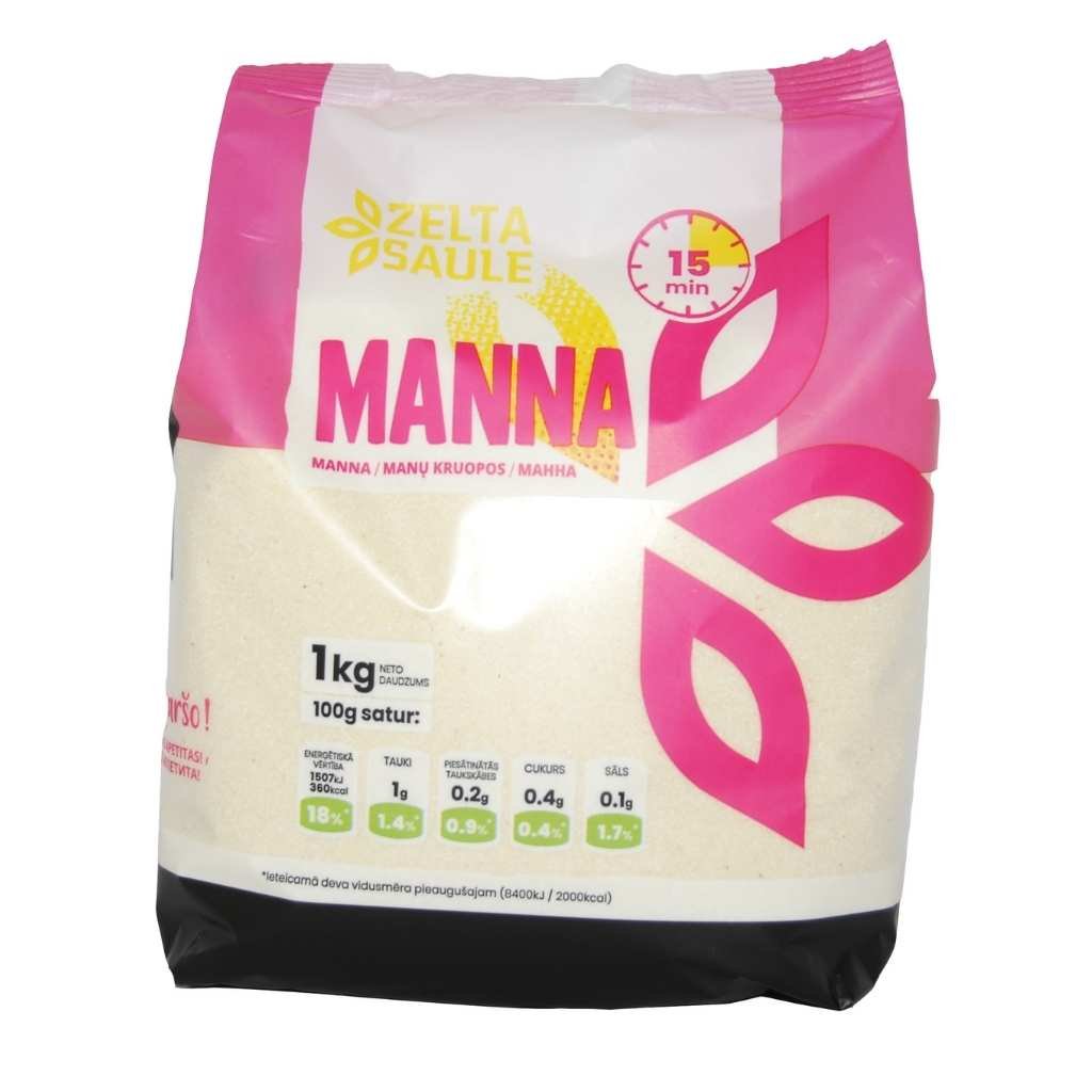 Kasza manna "Zelta Saule" 1kg - Inna marka | Sklep EMPIK.COM