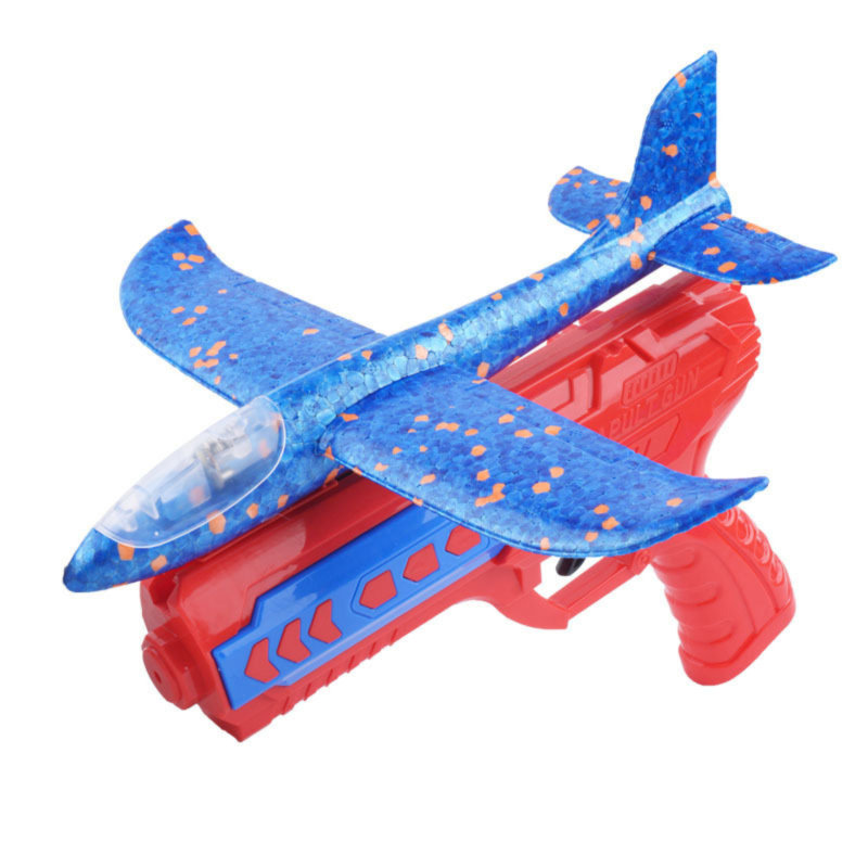 Katapulta piankowa, samolot, czerwona katapulta + jasnoniebieski ...