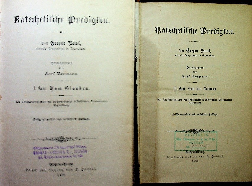 Katechetische Predigten Tom I i II 1899 r - W opisie | Książka w Empik